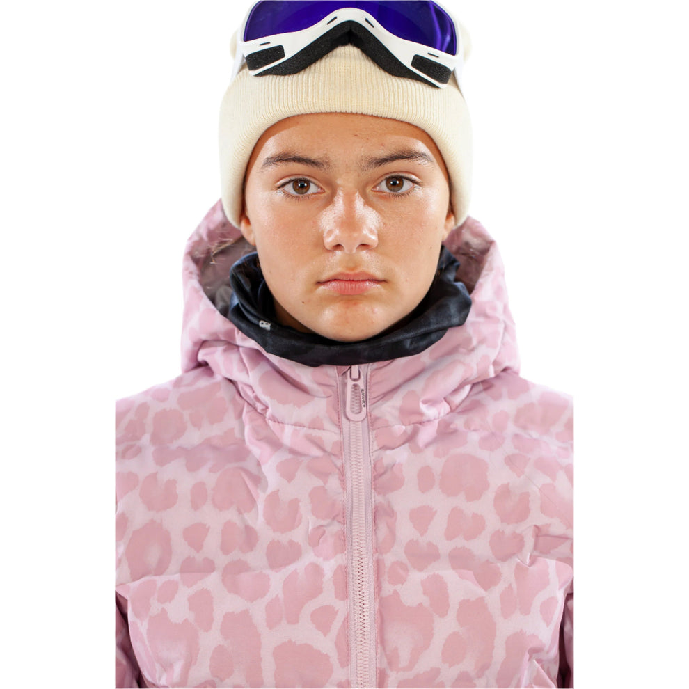 Ski Jacket - Surfanic Venice Leopard Girls - Ice Lilac – Megaski